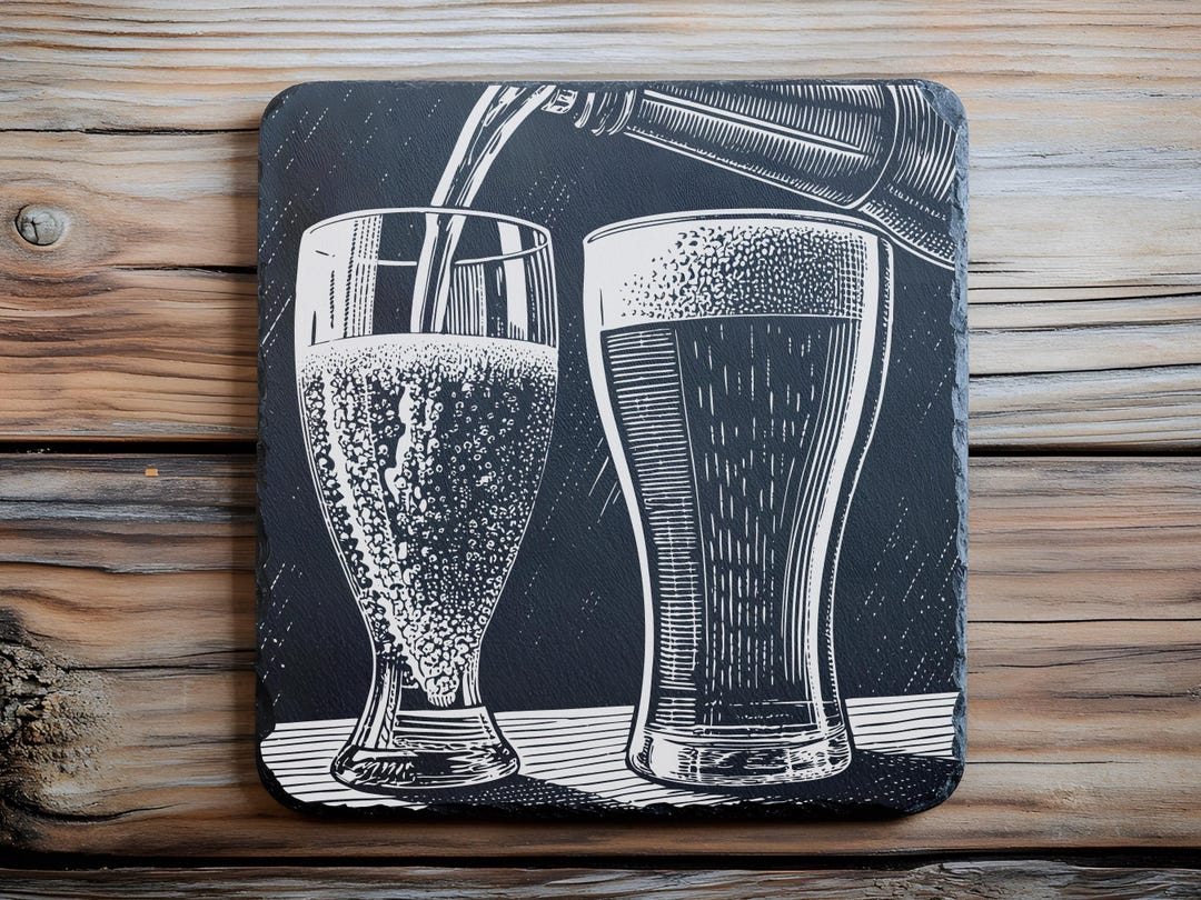Beer Coasters SVG, PNG Slate Coaster Engraving, Drink Coasters Svg ...