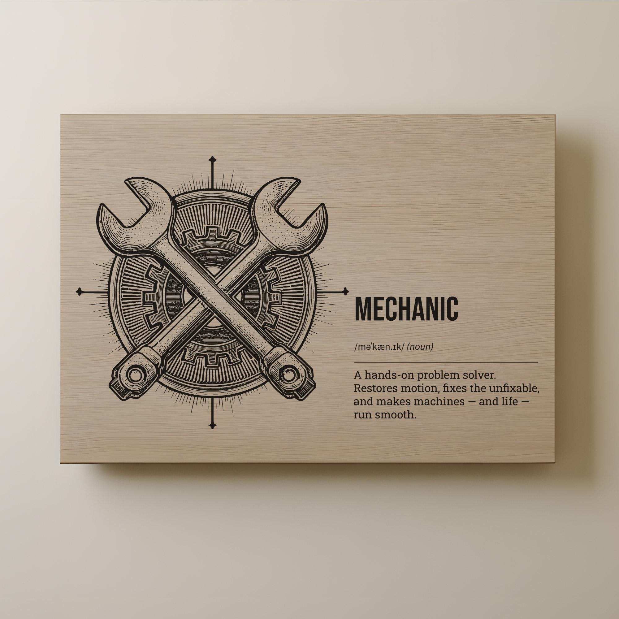 Mechanic Quotes SVG PNG, Cutting Board Laser Engrave, Mechanic ...