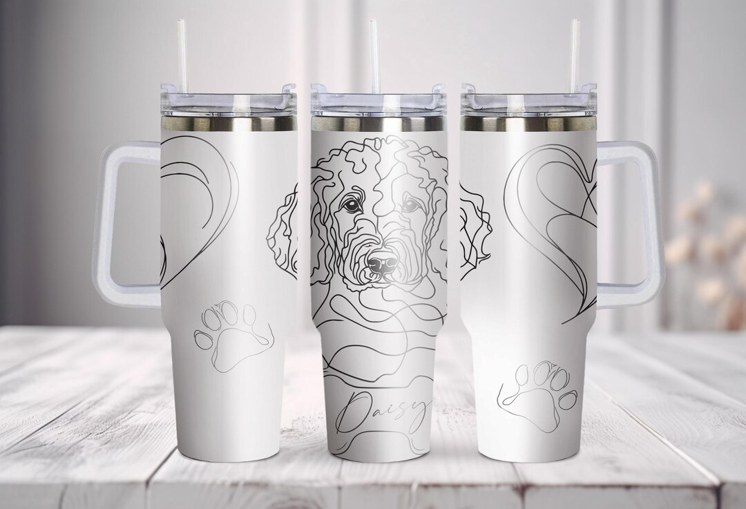 Poodle Tumbler Wrap Laser Svg, 40oz Tumbler Full Wrap Laser Svg, Laser ...