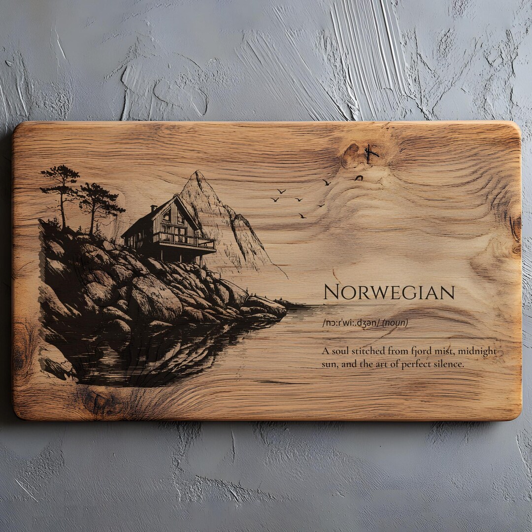 Norwegian Definition Board SVG PNG, Scandinavian Gift, Norwegian Sign ...