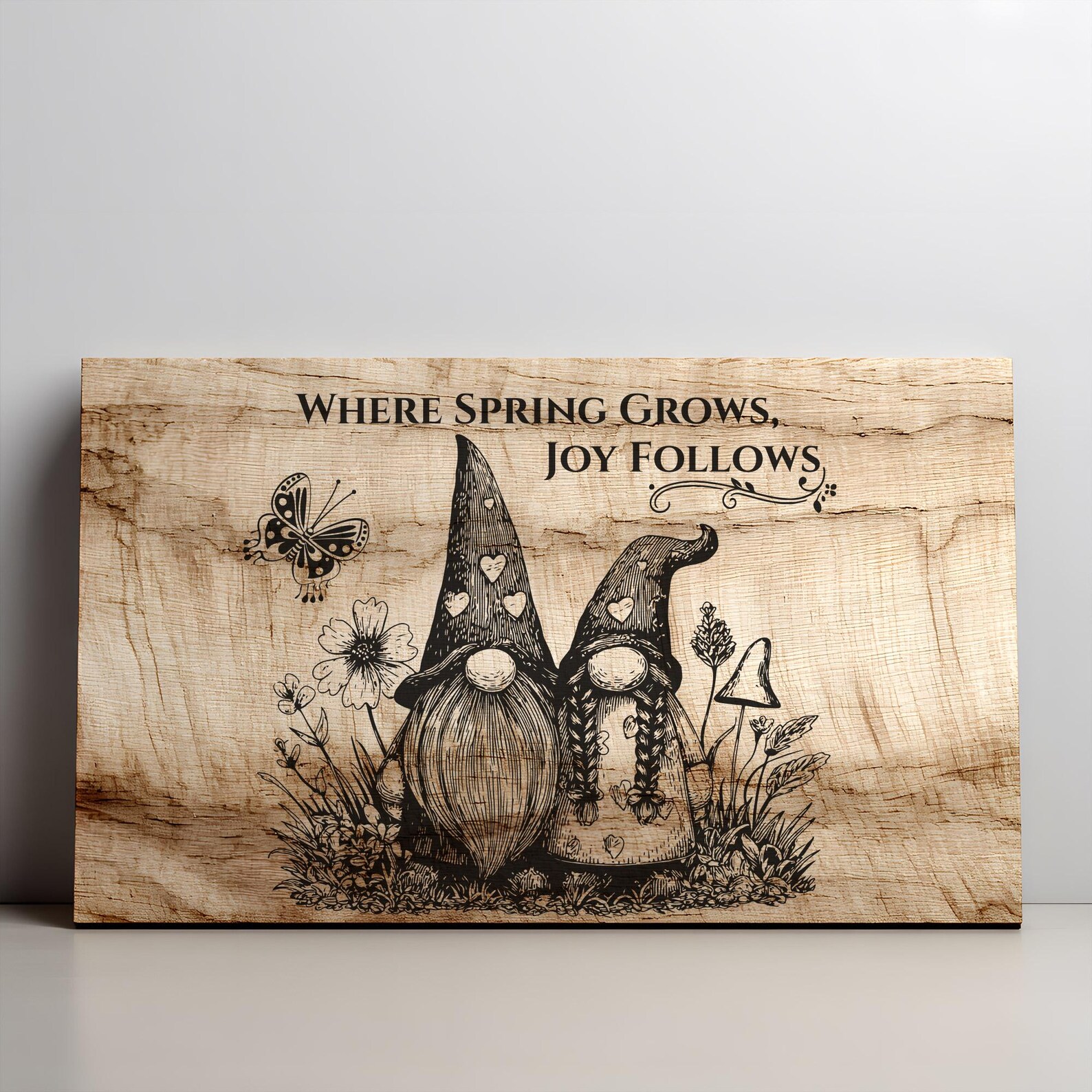 Spring Gnomes SVG, PNG, Gnome Laser Cut File, Cnc Template, Engrave ...