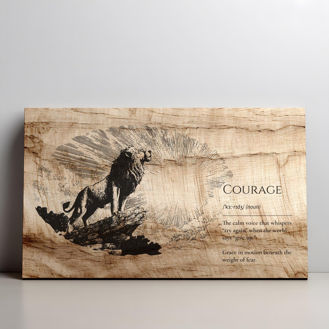 Courage Definition SVG PNG, Cutting Board, Laser Engrave Svg File ...