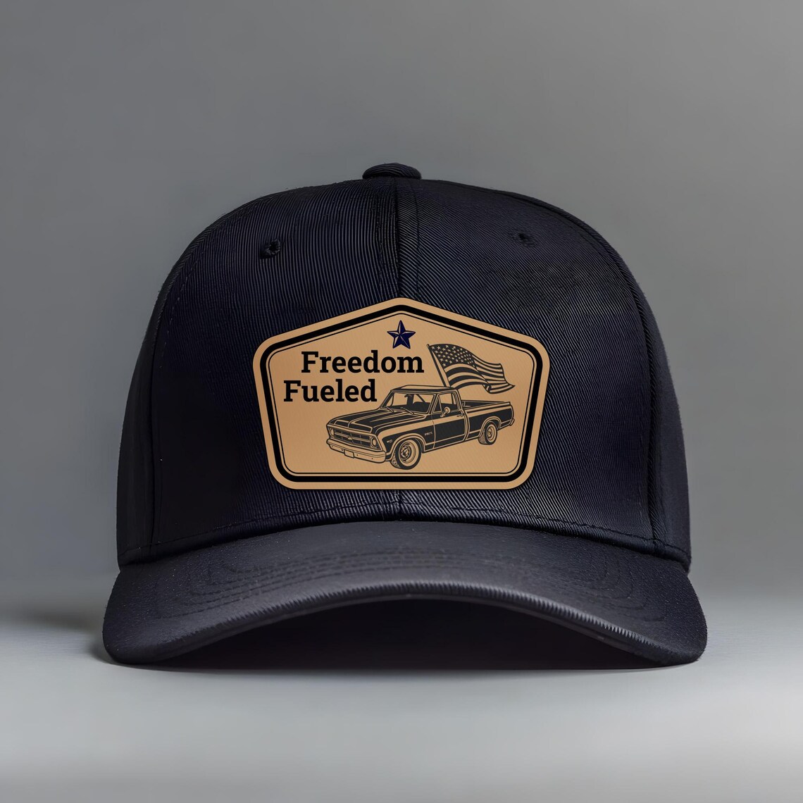 Fueled by Freedom Hat Patch Bundle SVG PNG | 4 Patriotic Leather Patch ...
