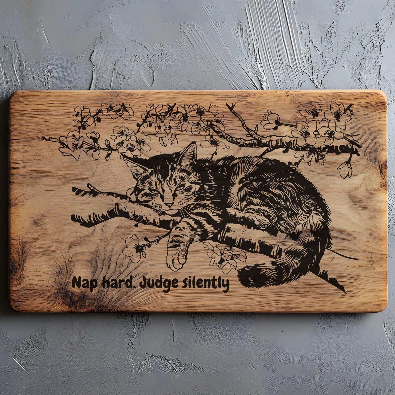 Nap Hard. Judge Silently, Charcuterie SVG, PNG , Cat Cutting Board ...