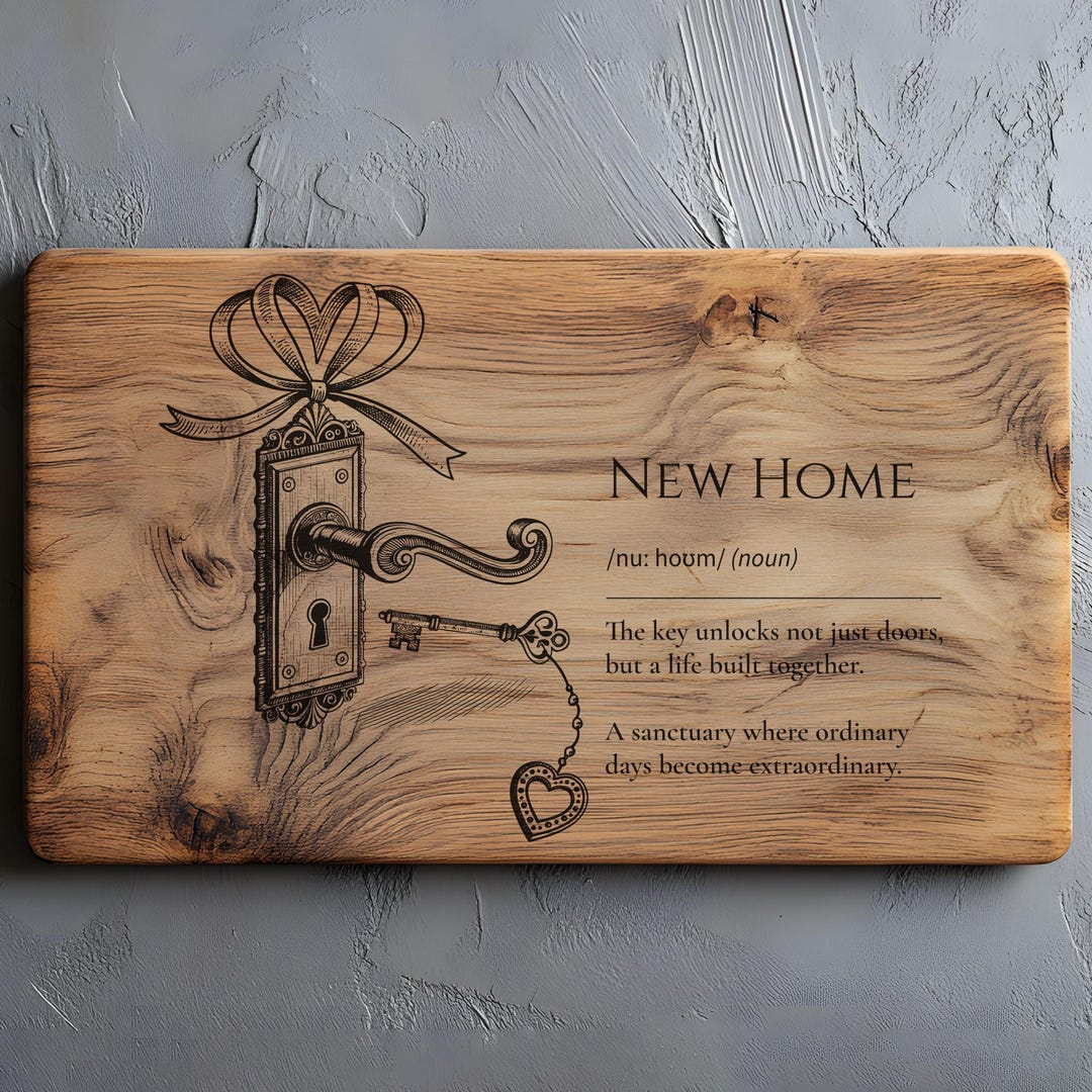 New Home Definition Wall Art SVG, PNG, New Home Cutting Board, Wood ...