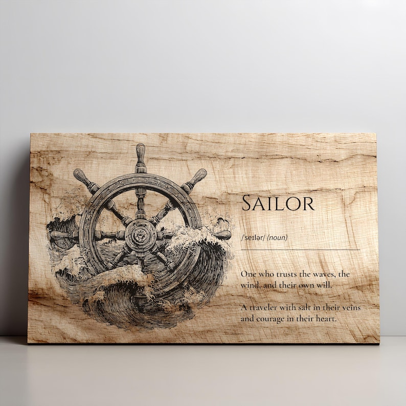 Sailor Definition SVG, PNG, Charcuterie Boards, Engraved Board, Wooden ...