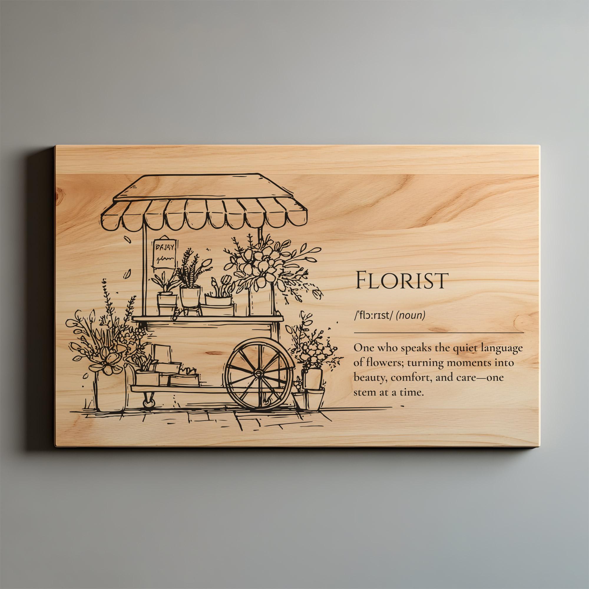 Florist Definition SVG PNG | Flower Shop Sign Design | Floral Designer ...