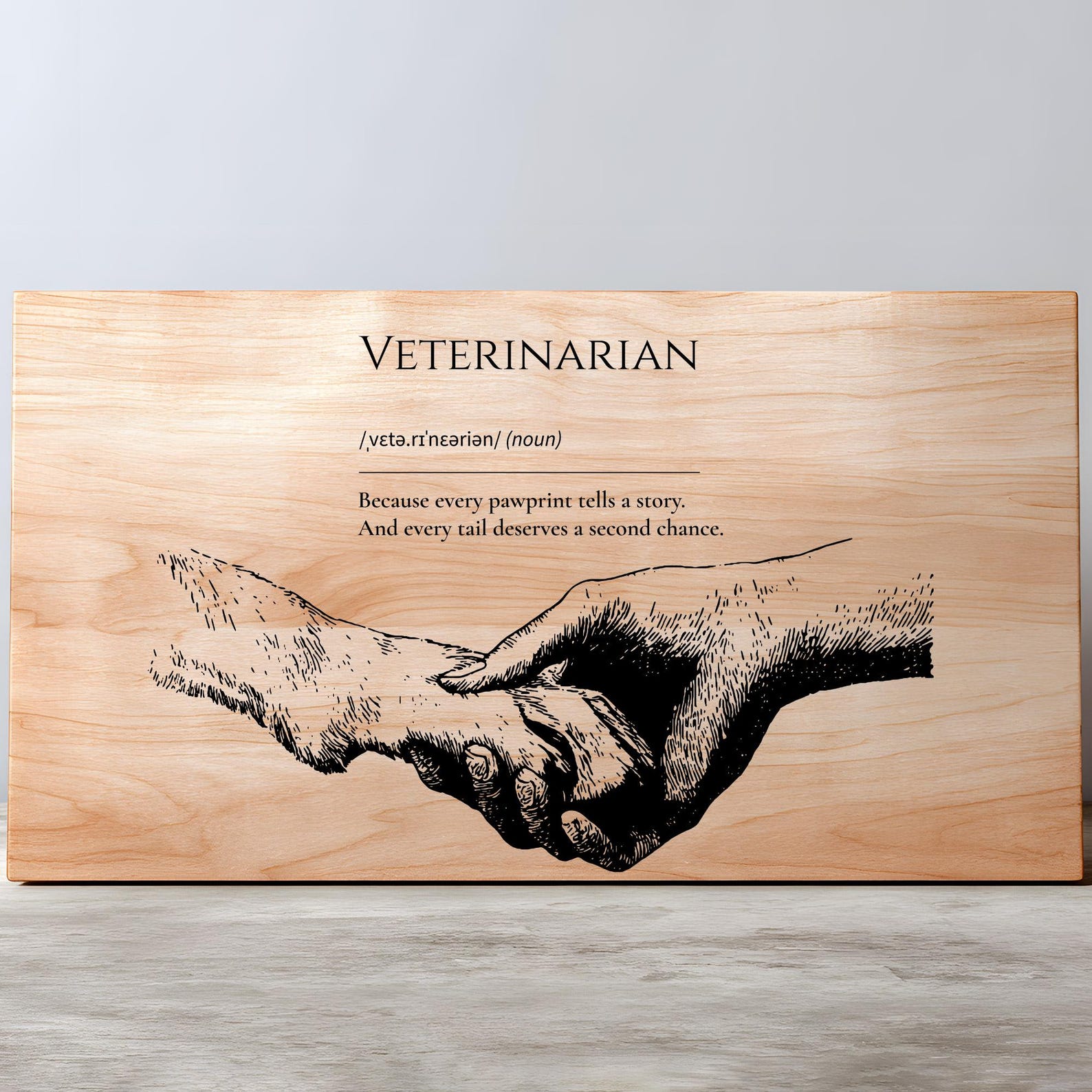 Veterinarian Definition, Vet Clinic Decor, Cutting Board SVG PNG ...