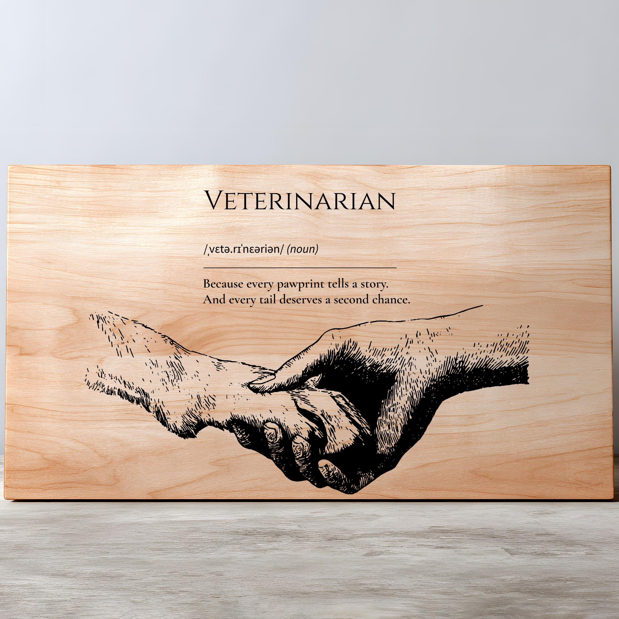 Veterinarian Definition, Vet Clinic Decor, Cutting Board SVG PNG ...