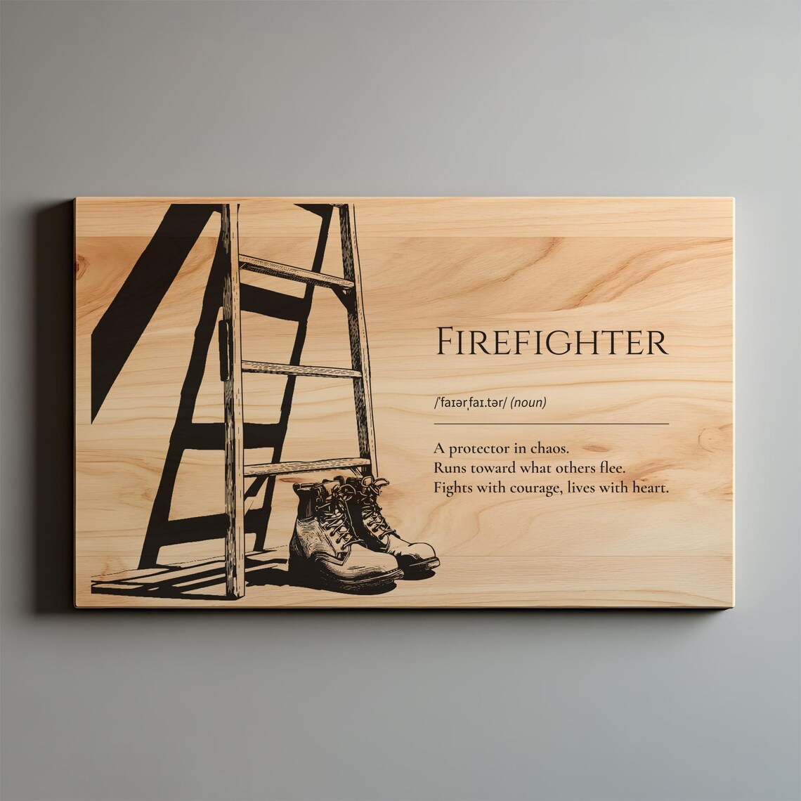 Firefighter Definition, Encouragement Print, Cutting Board SVG PNG ...