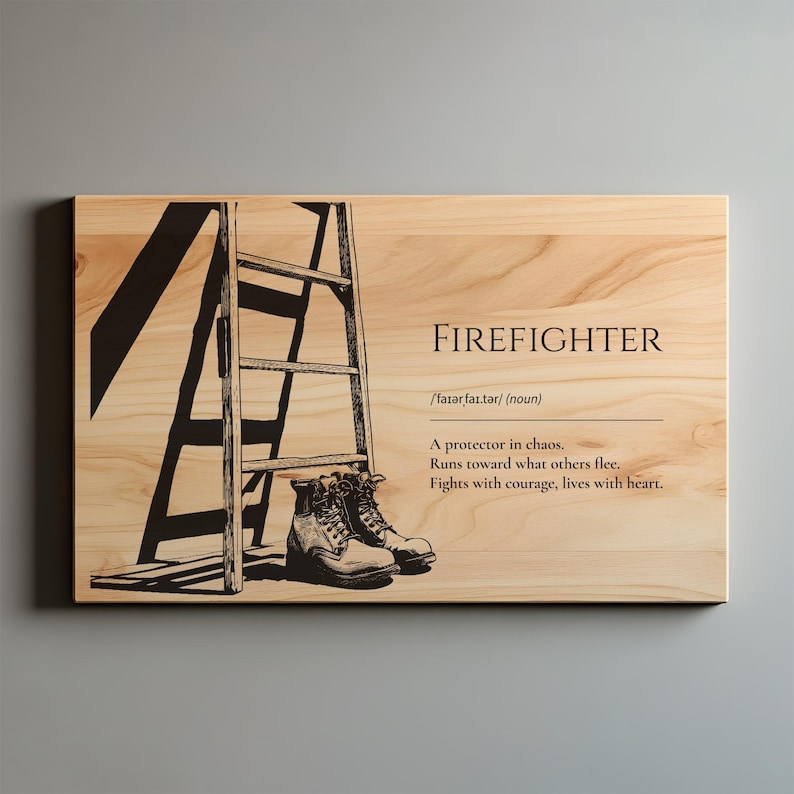 Firefighter Definition, Encouragement Print, Cutting Board SVG PNG ...