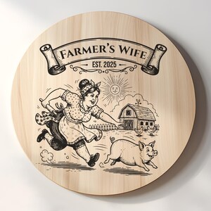 Farmer’s Wife, Sign SVG PNG, Funny Farmhouse Wall Decor, Farm Coasters ...