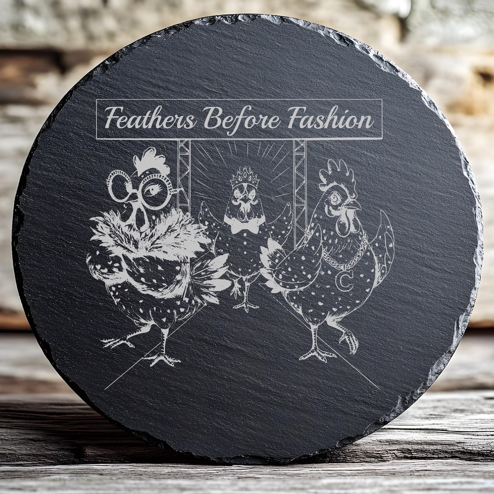 Funny Chicken Cutting Board Laser Engrave SVG, PNG, Chicken Coasters ...