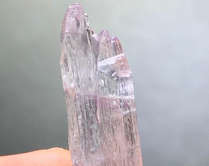 Natural Pink Colour Transparent Rare Mountain Shape Double Terminated ...