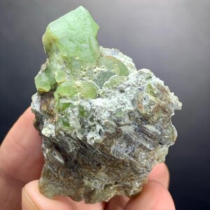 Natural Green Colour Peridot Crystal Specimen From Supat Mine. Raw ...