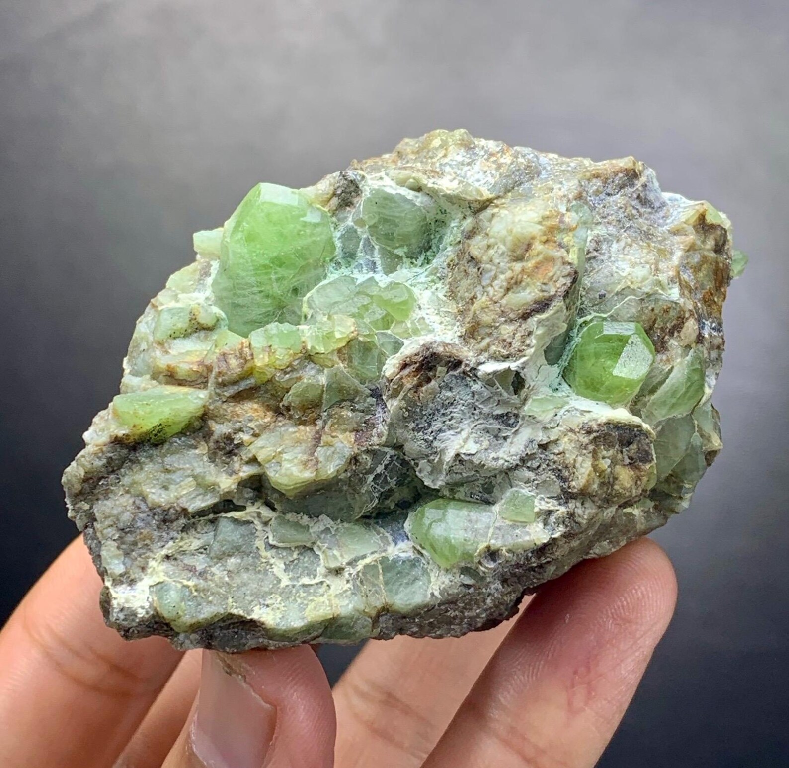 Stunning Green Colour Peridot Crystals From Supat Mine Kohistan Mine ...