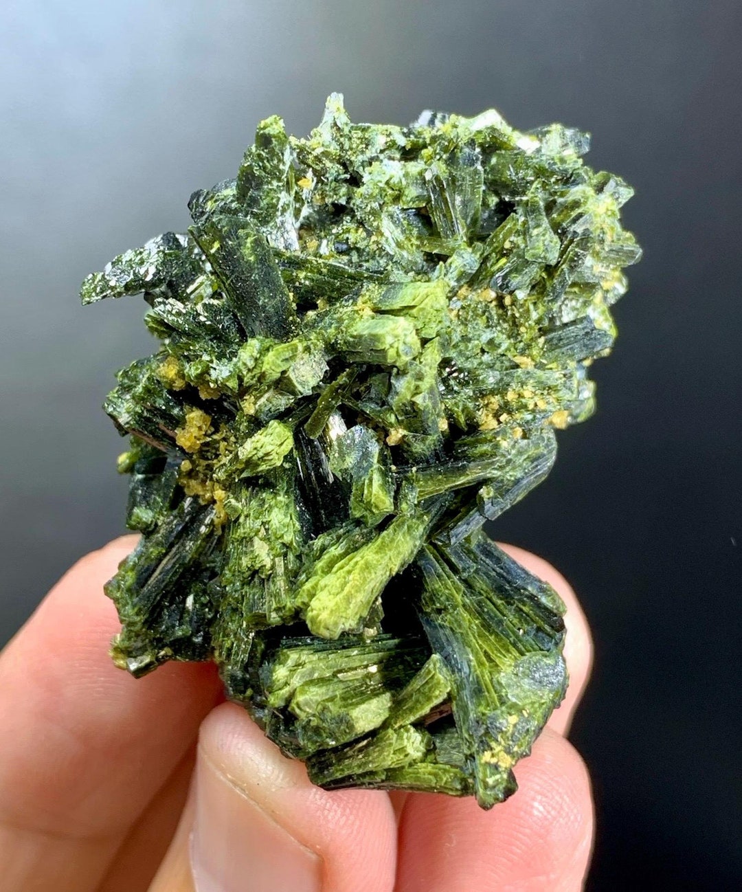 Natural Epidote Cluster, Tree Epidote Bunch, Epidote From Skardu Mine ...