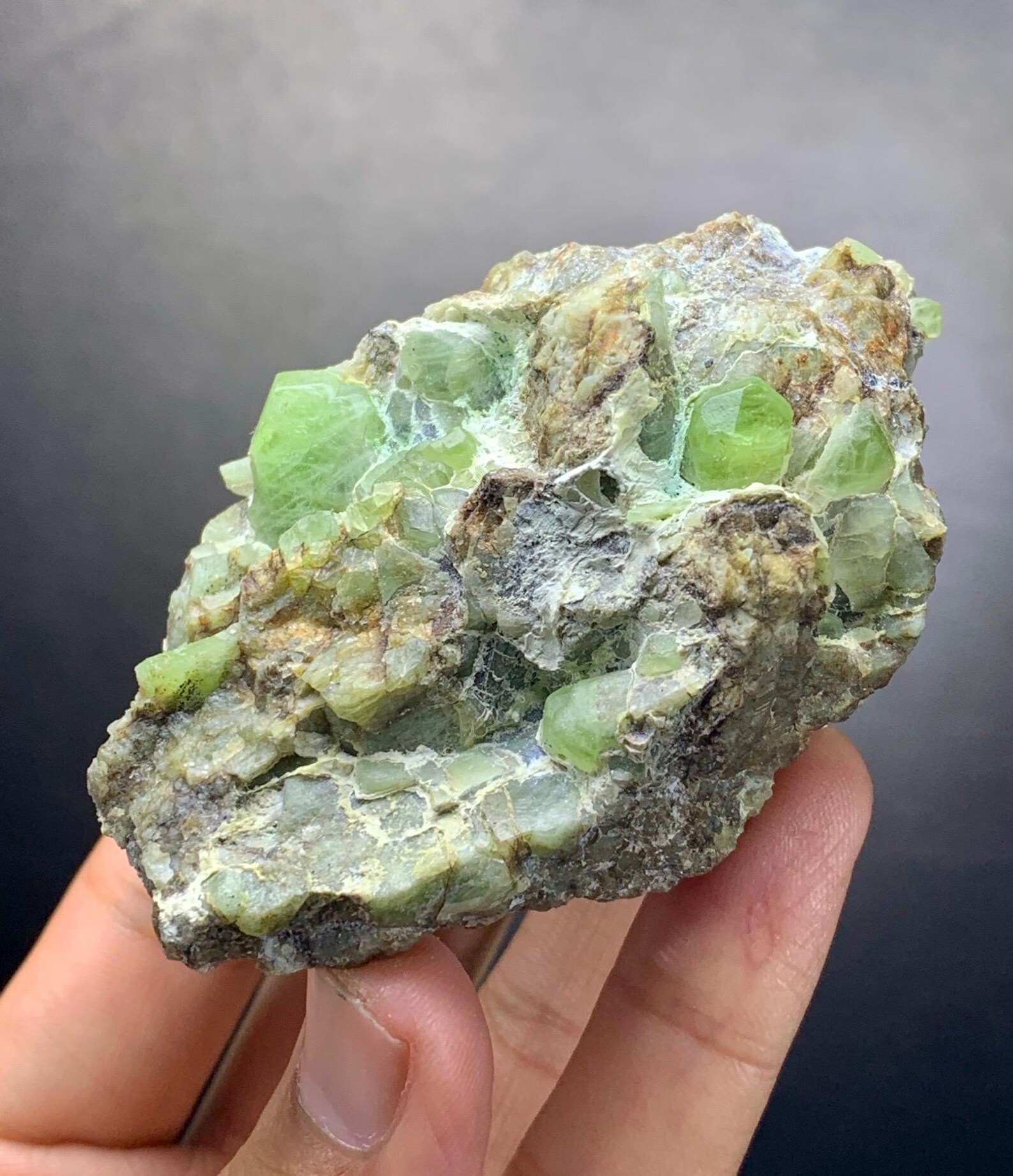 Stunning Green Colour Peridot Crystals From Supat Mine Kohistan Mine ...