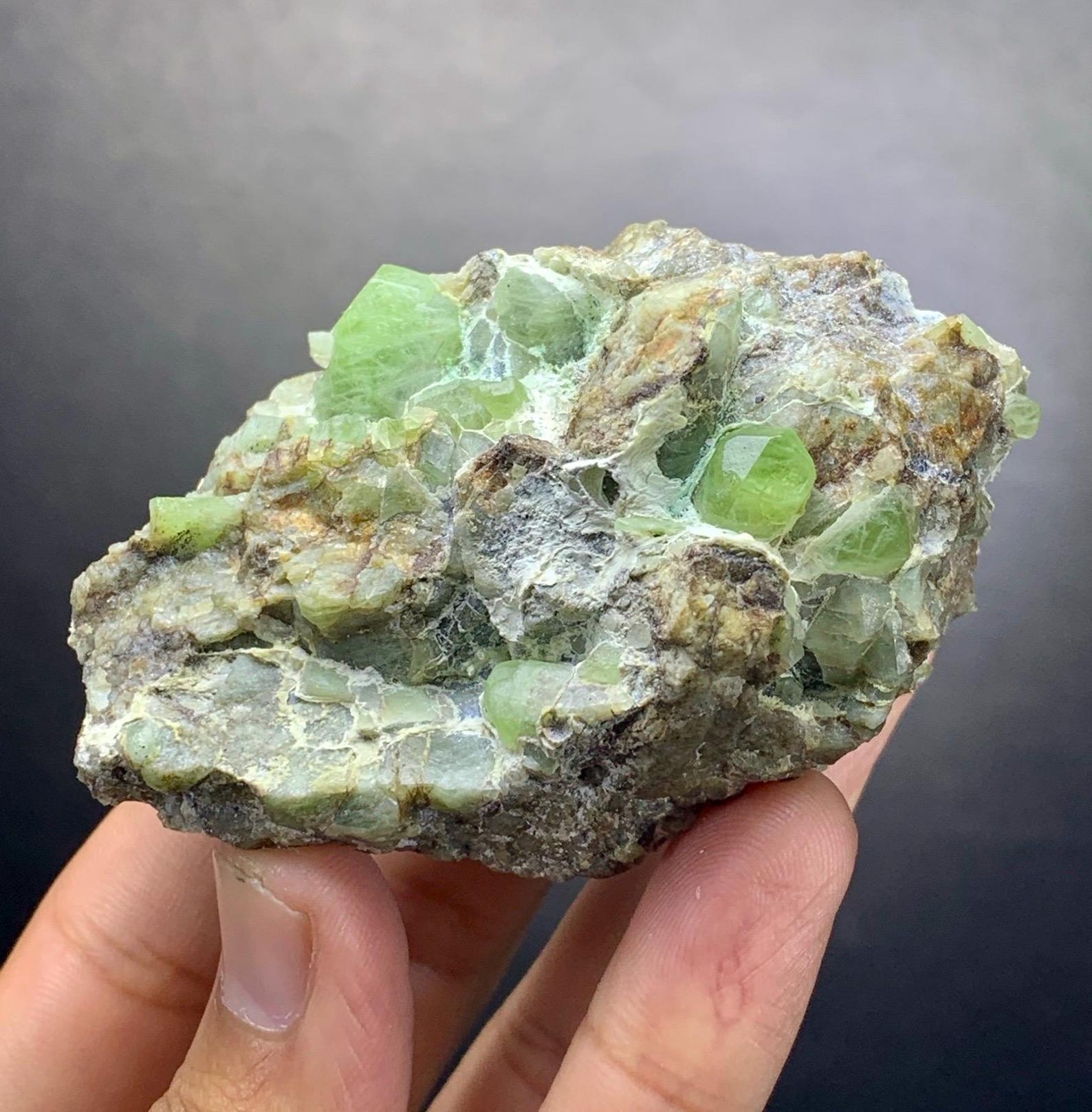 Stunning Green Colour Peridot Crystals From Supat Mine Kohistan Mine ...