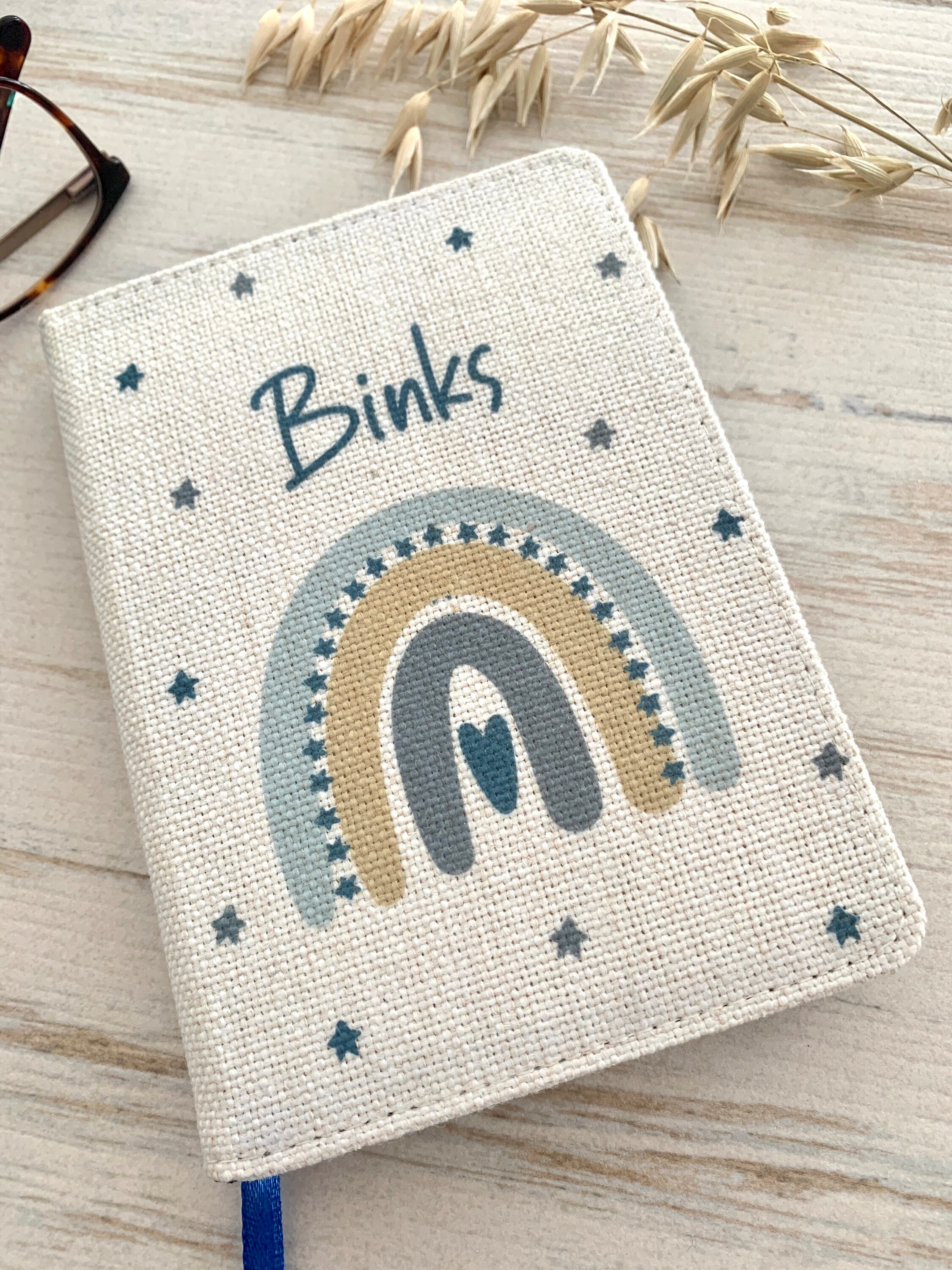 Personalised Stationery Gift for Her, Custom Name Notebook With Rainbow ...