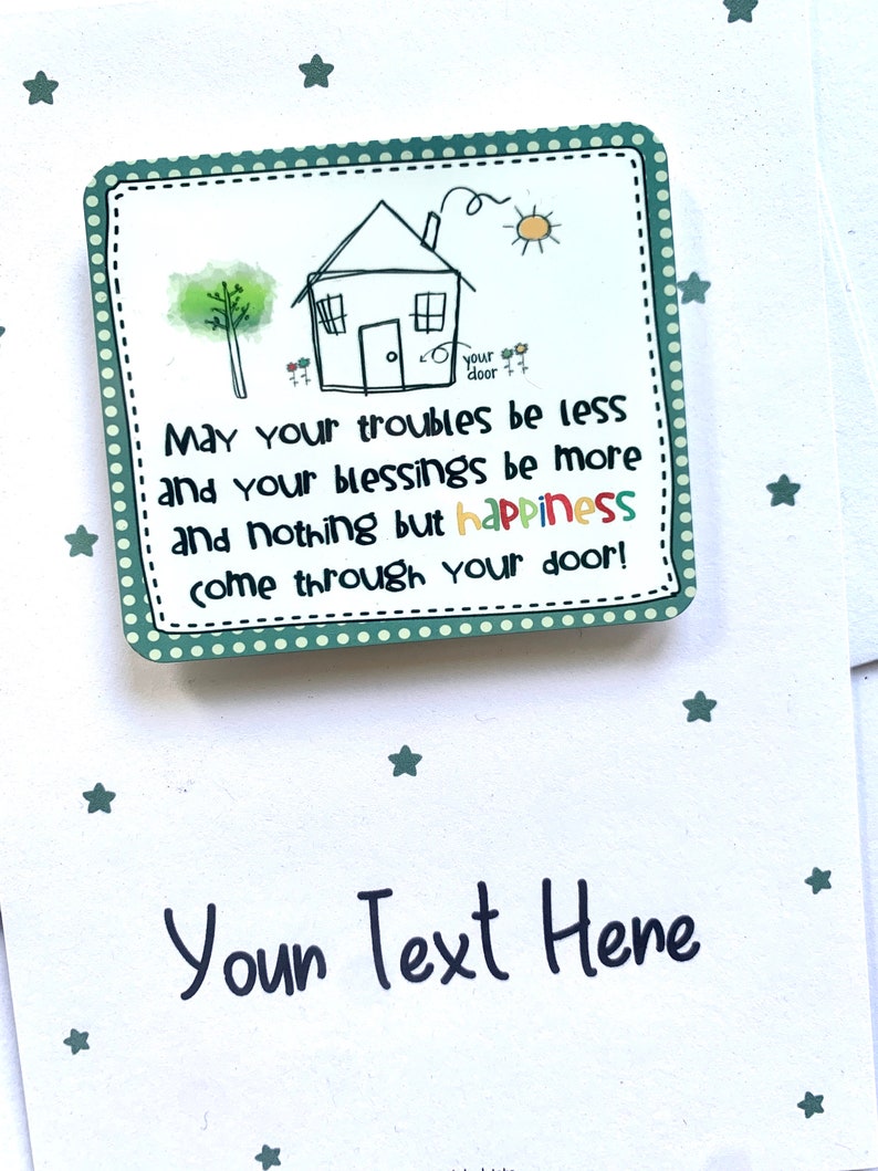 New Home Blessing Fridge Magnet, First Home Blessings Gifts, New House ...