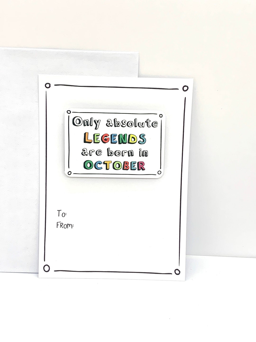 Absolute Legend Funny Fridge Magnets Gift, Age Birthday Gift, October ...