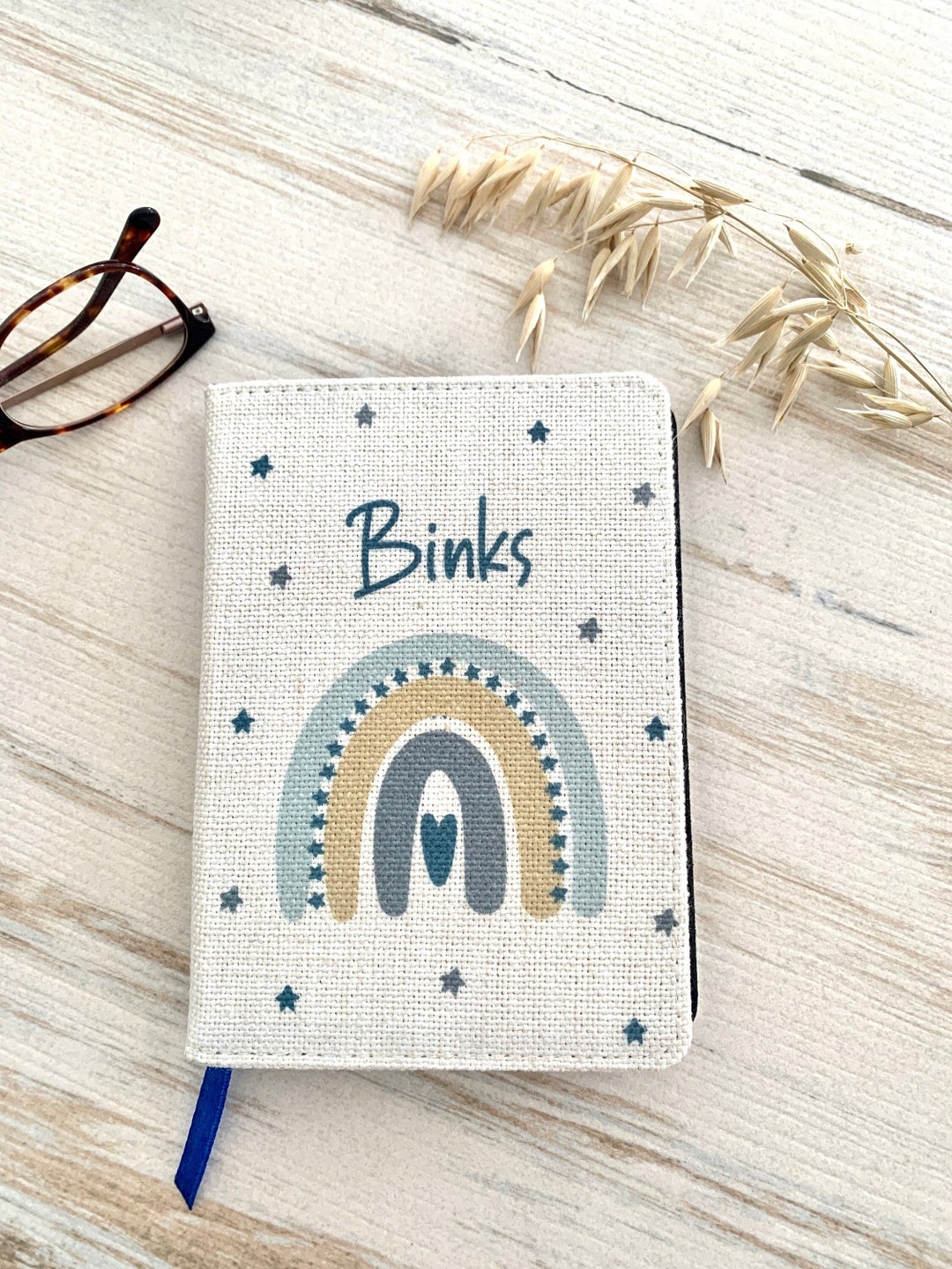 Personalised Stationery Gift for Her, Custom Name Notebook With Rainbow ...