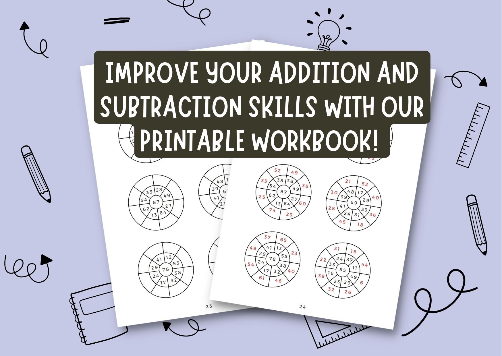 Subtraction and Addition, Homeschool Worksheets, Homeschool, Math ...