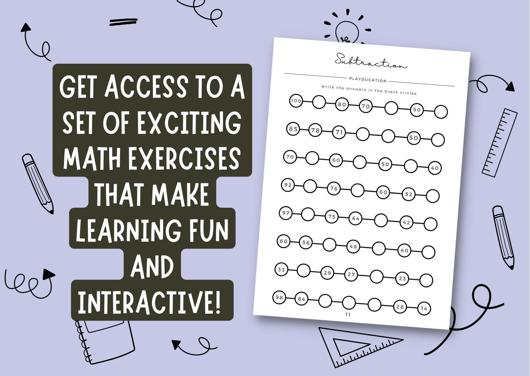 Subtraction and Addition, Homeschool Worksheets, Homeschool, Math ...