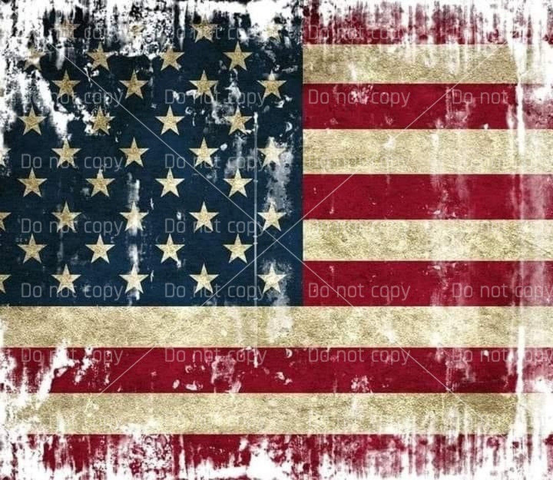 Distressed American Flag - Etsy