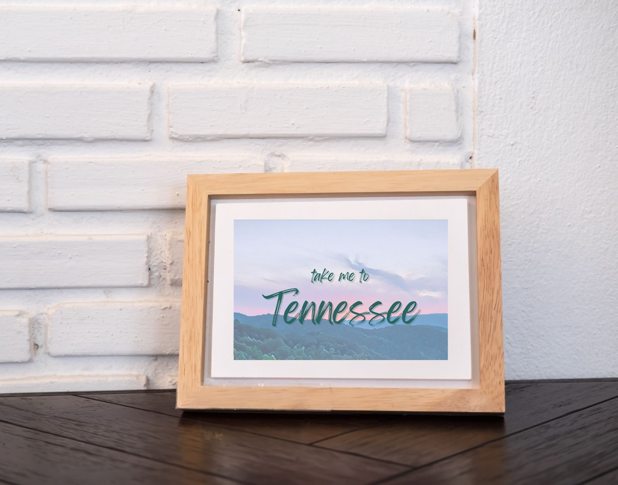 Tennessee Mountain Quote Printable Vacation Travel Landscape ...