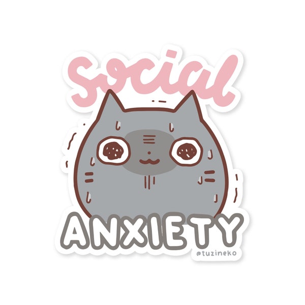 Anxiety Textured Stickers - Etsy