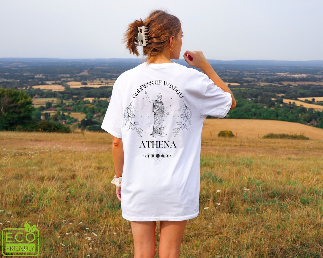 Goddess of Wisdom Athena T-shirt, Dark Academia Mythology Shirt, 100% ...