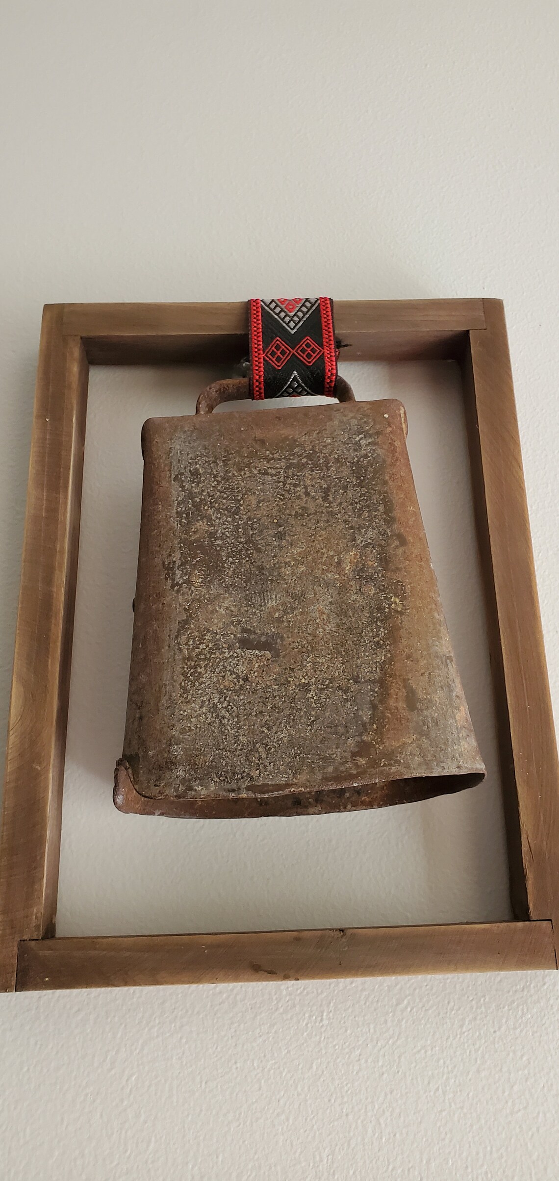 Rusty, Crusty, Large Vintage Cowbell in Frame no Clapper - Etsy