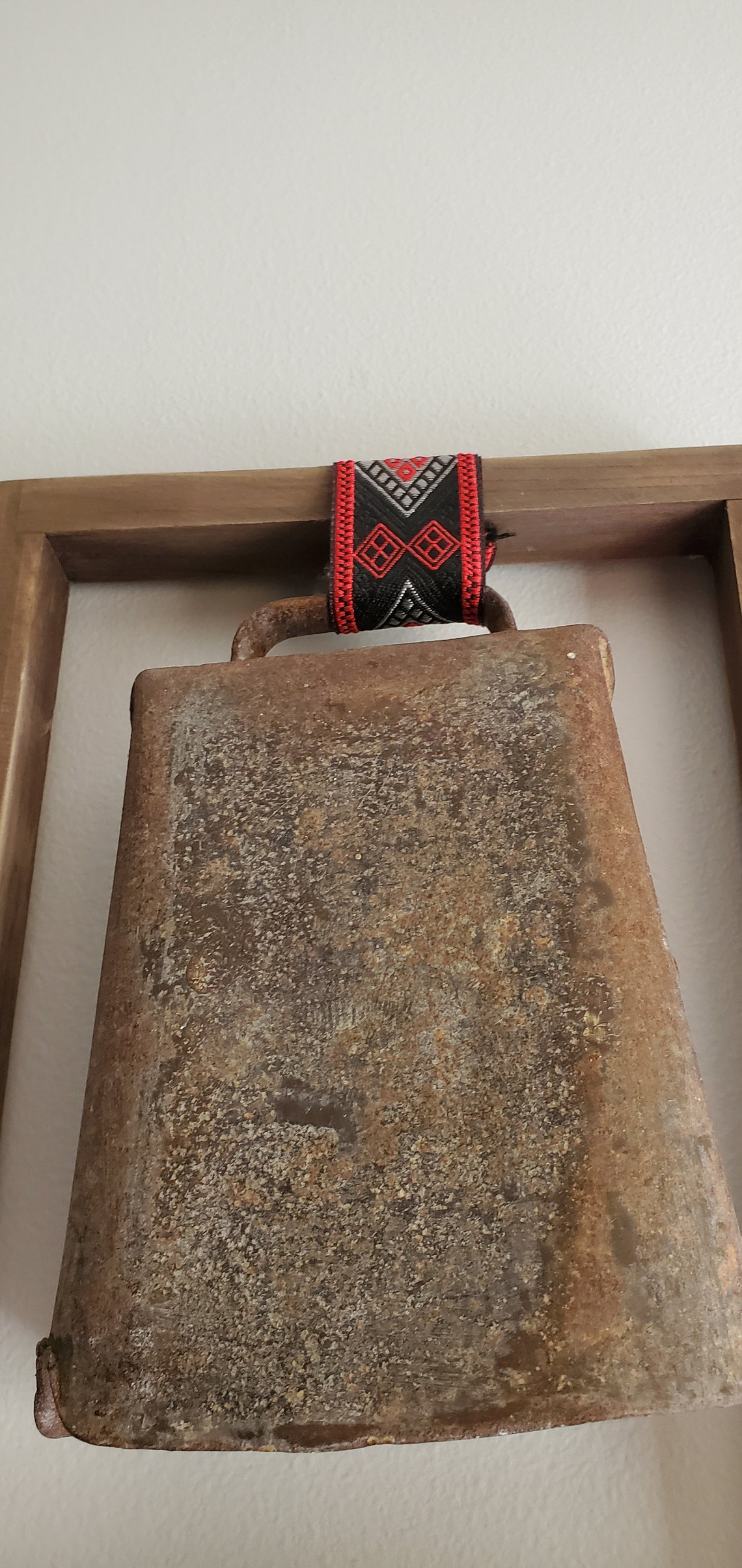 Rusty, Crusty, Large Vintage Cowbell in Frame no Clapper - Etsy