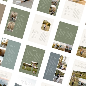 Location Guide Template for Photographers - Etsy