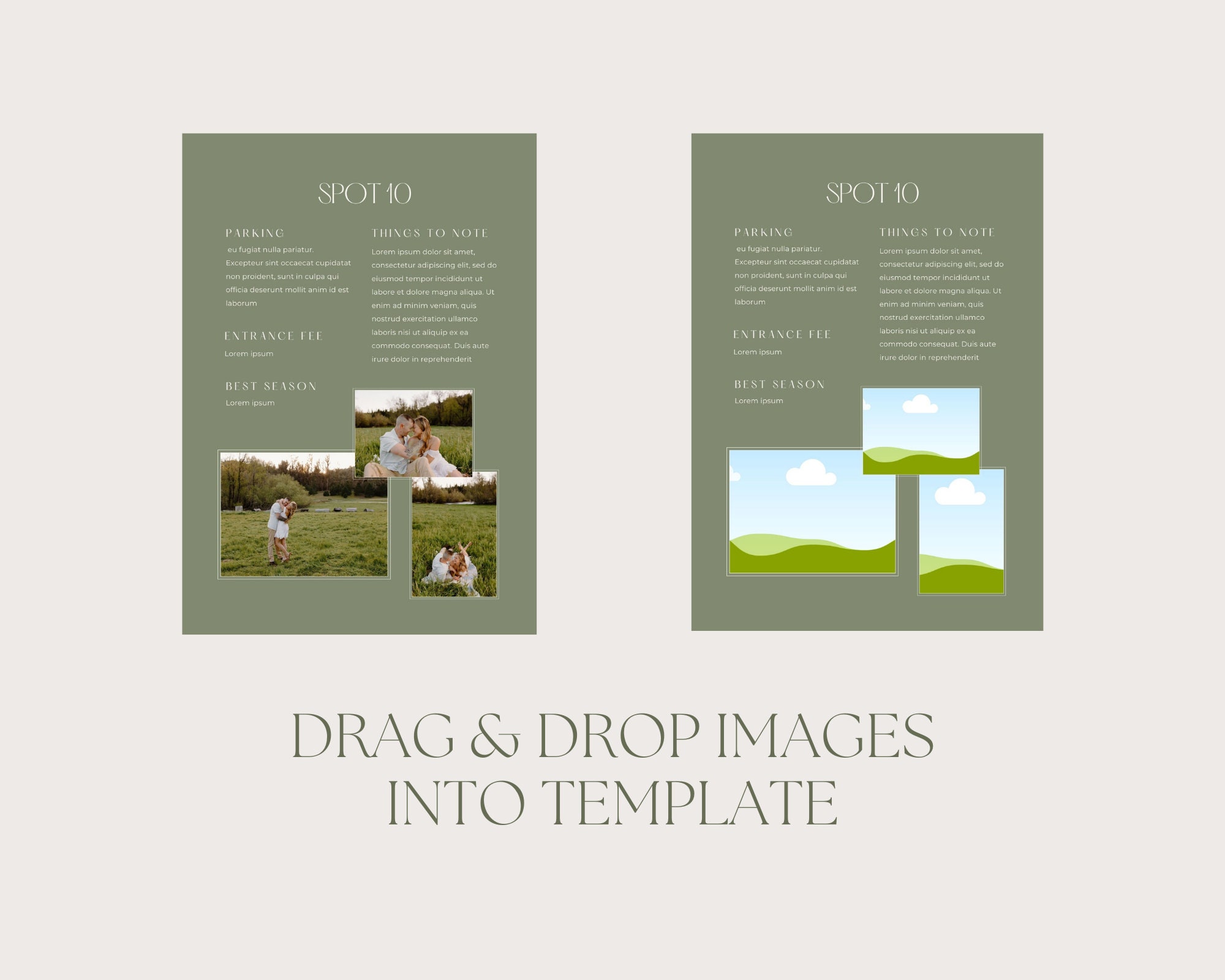 Location Guide Template for Photographers - Etsy