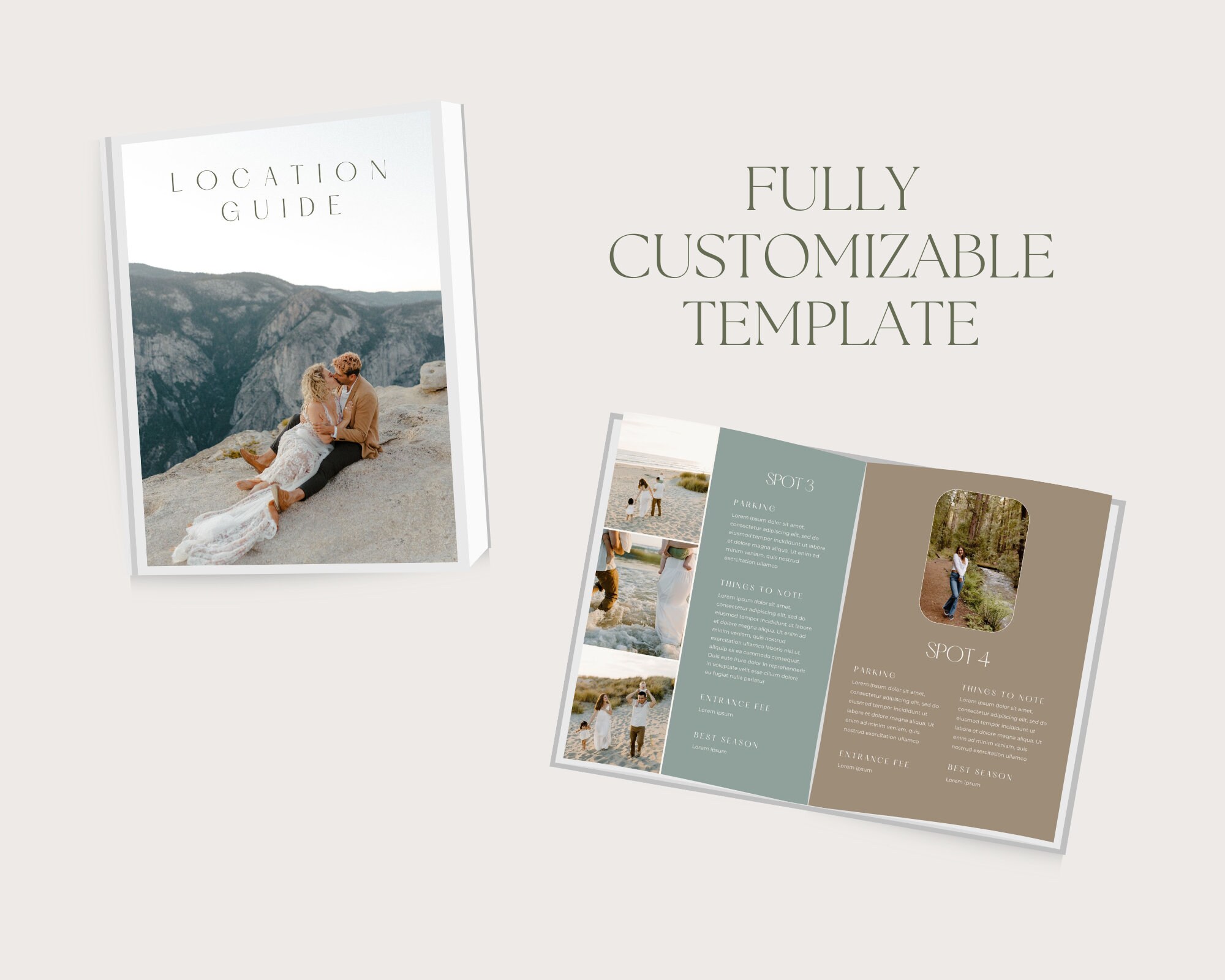 Location Guide Template for Photographers - Etsy