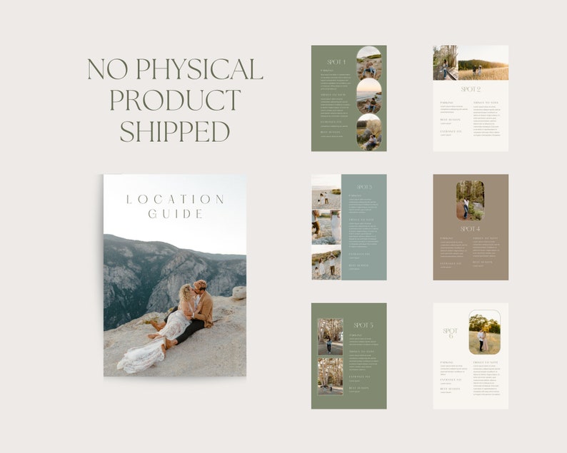 Location Guide Template for Photographers - Etsy