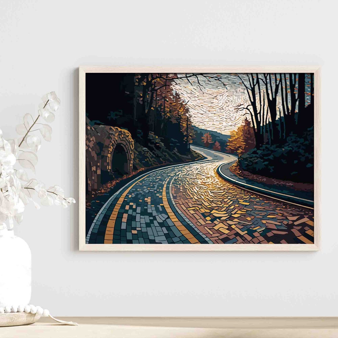 Mosaic Road Road Mosaic Road PNG Mosaic Road Drawing Mosaic 300 DPI ...