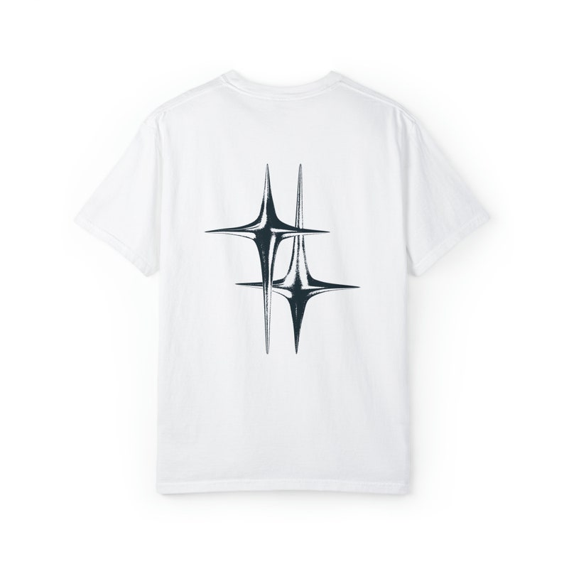 Y2K T-shirt, Cyber Y2K Tee, Garment Dyed, Harajuku Style, Chrome Tee ...