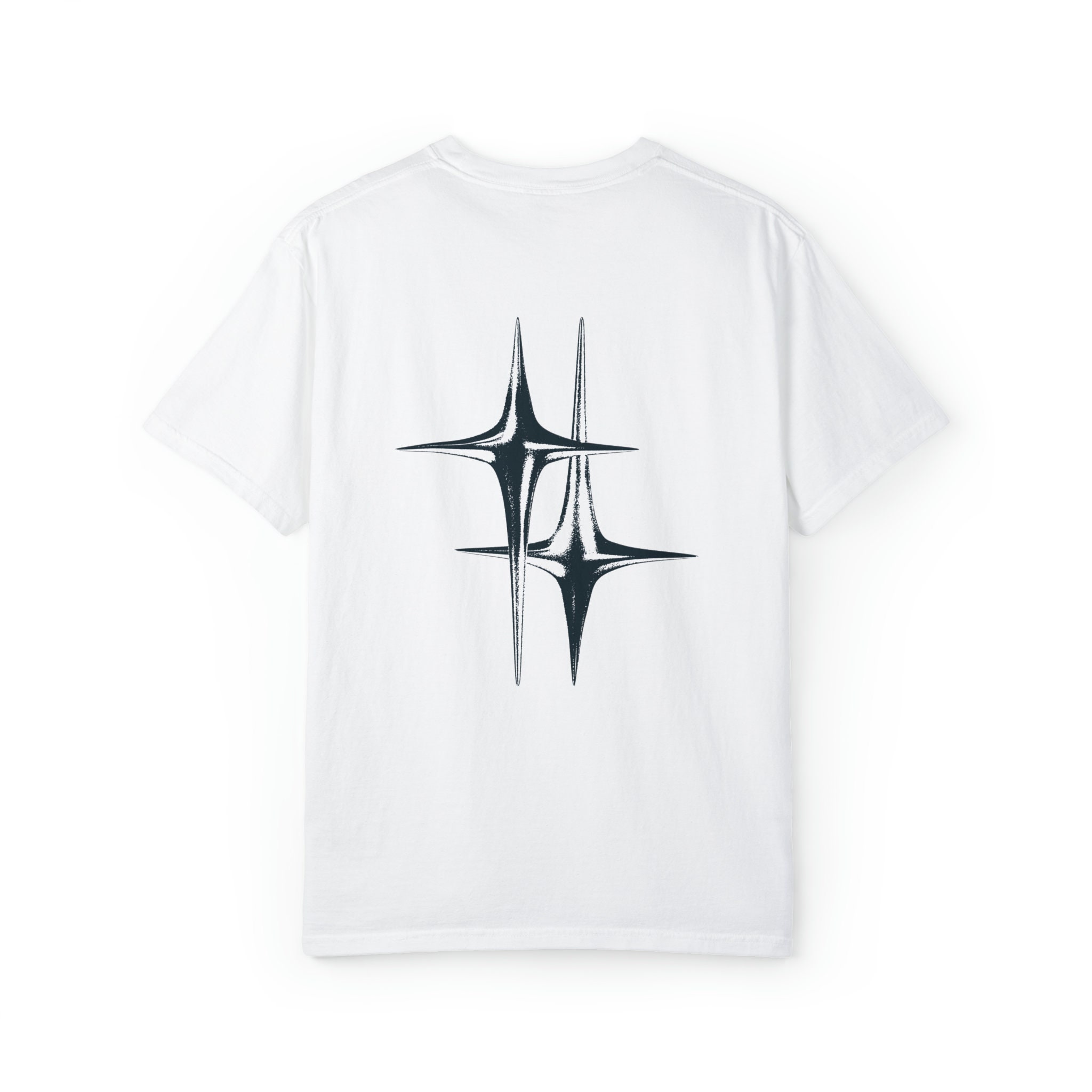 Y2K T-shirt, Cyber Y2K Tee, Garment Dyed, Harajuku Style, Chrome Tee ...