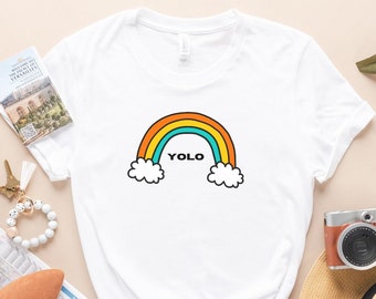 Red Yolo Word Design Classic T-shirts,yolo You Only Live Once Funny ...