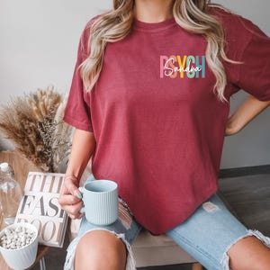 Comfort Colors®personalized PSYCH Shirt, Psych Tee, Custom PSYCH Shirt ...