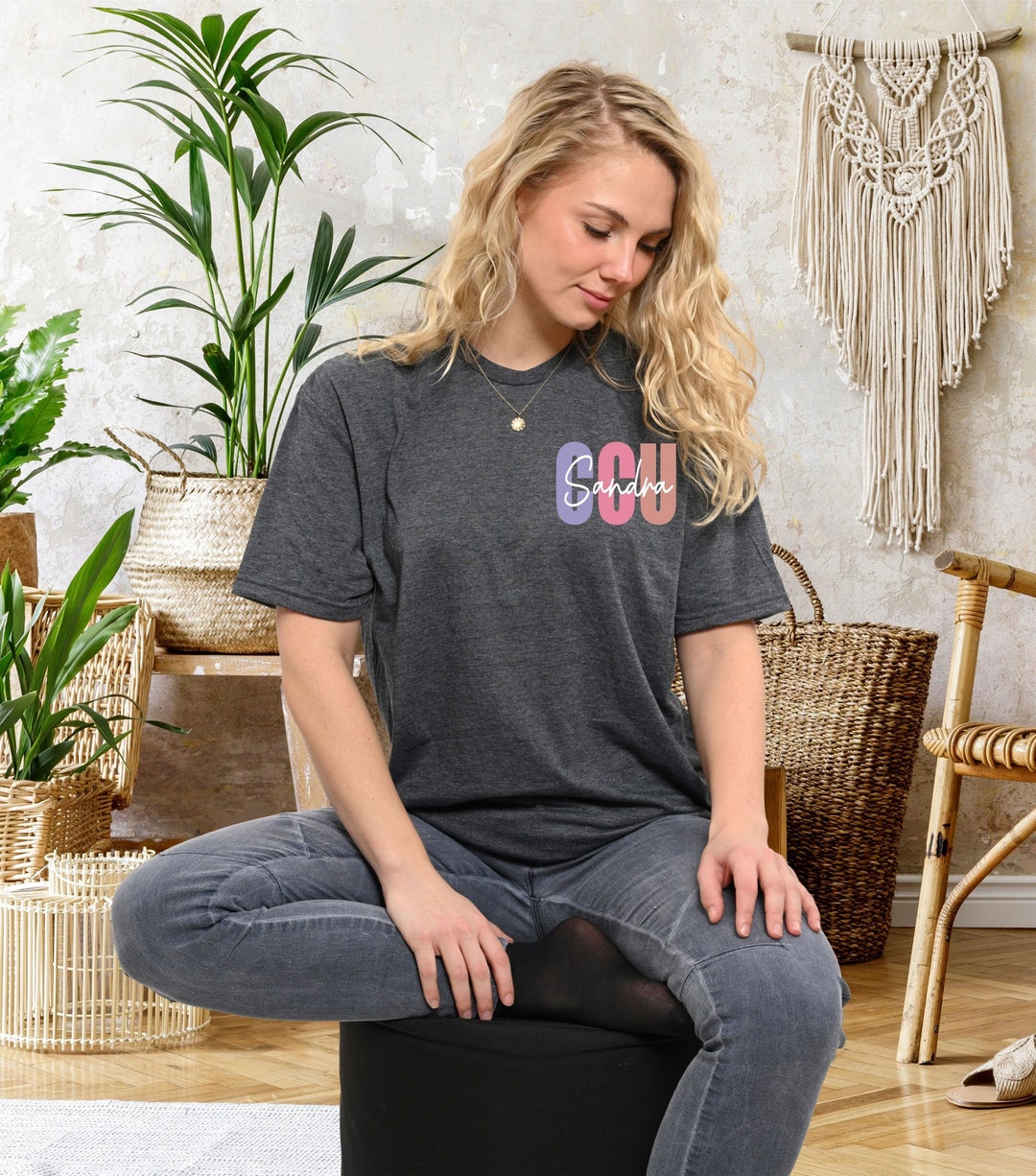 Personalized CCU Nurse Shirt: Critical Care Unit Gift - Etsy