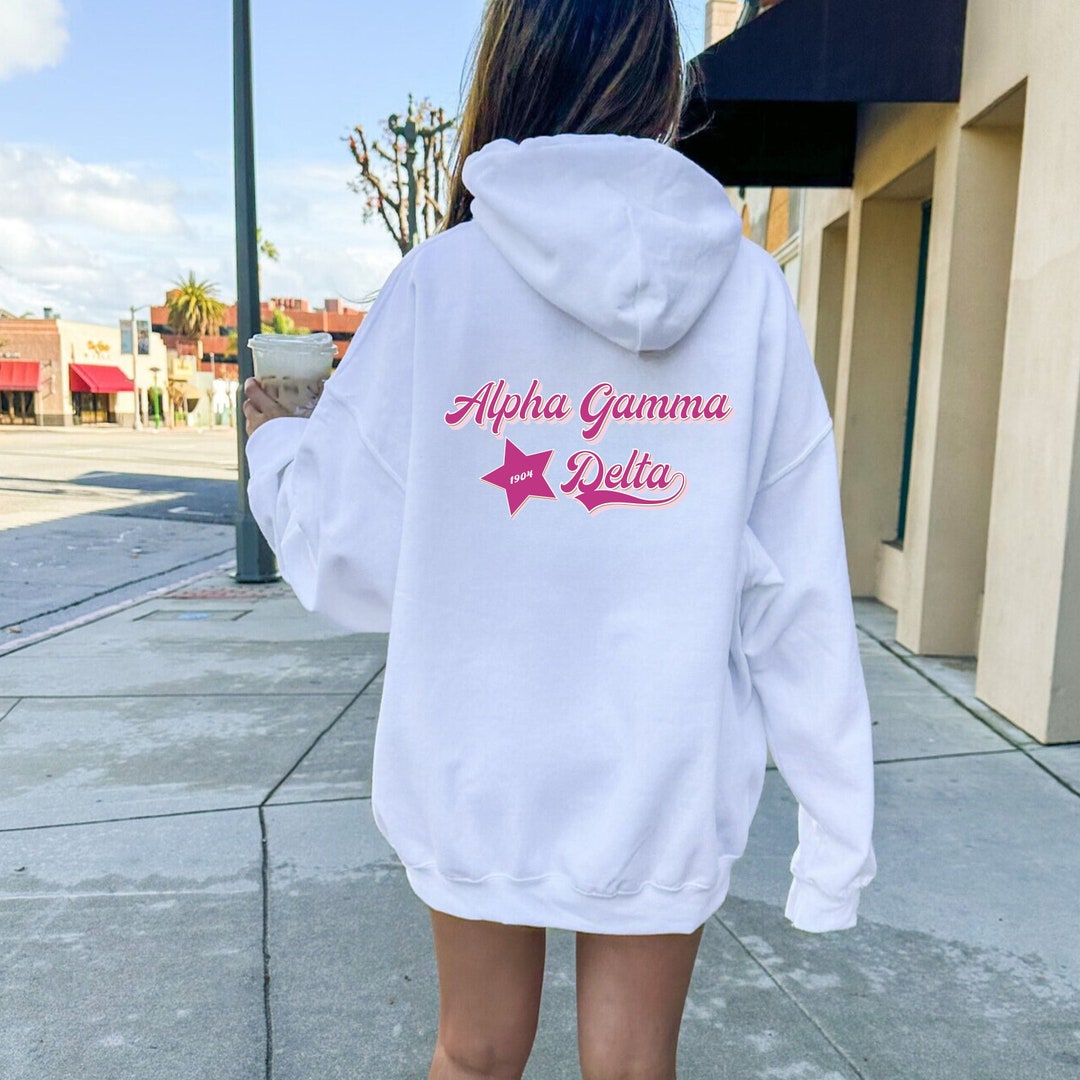 ALPHA GAMMA DELTA Sorority Sweatshirt Sorority Merch Greek Letters ...
