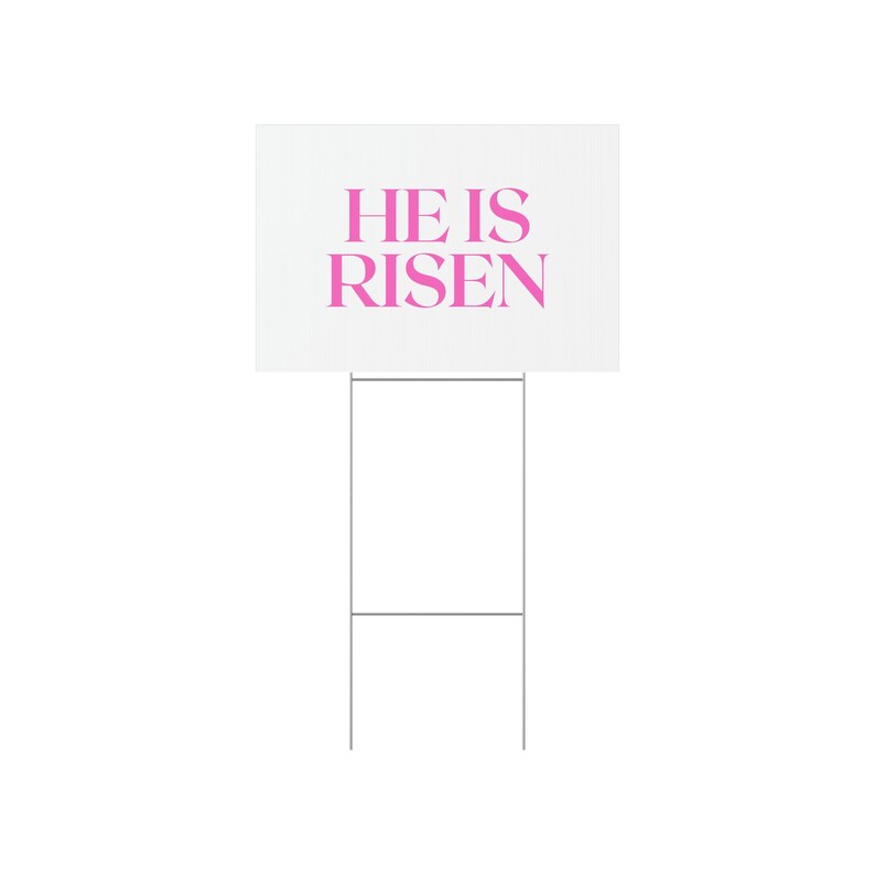 He is Risen Yard Sign - Etsy