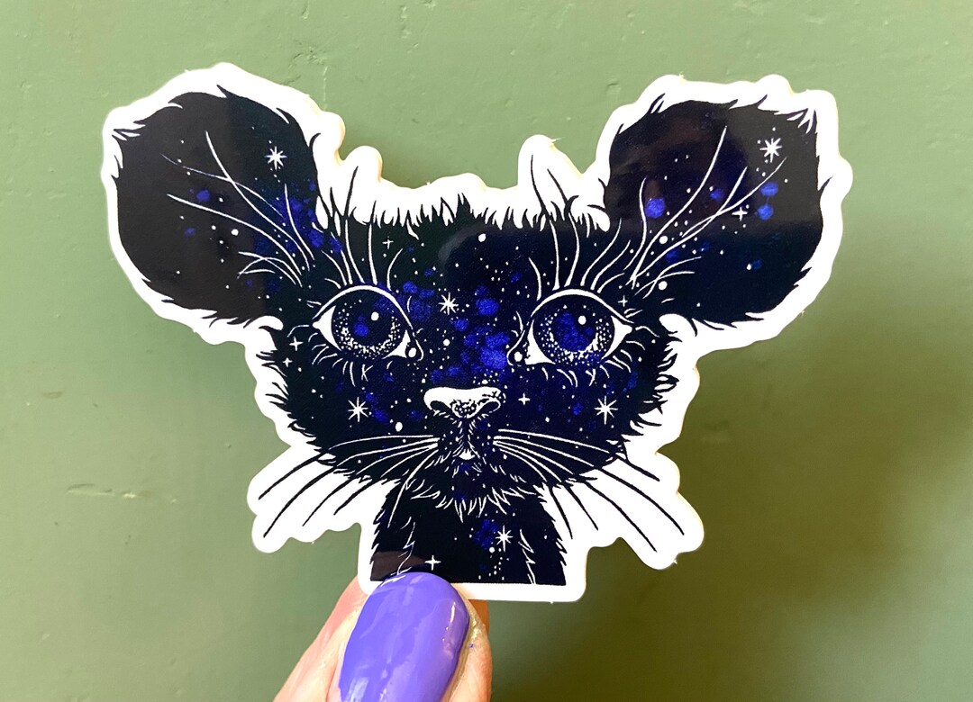 Fantasy Mouse Sticker Gift for Animal Lover Animal Vinyl Sticker Gloss ...