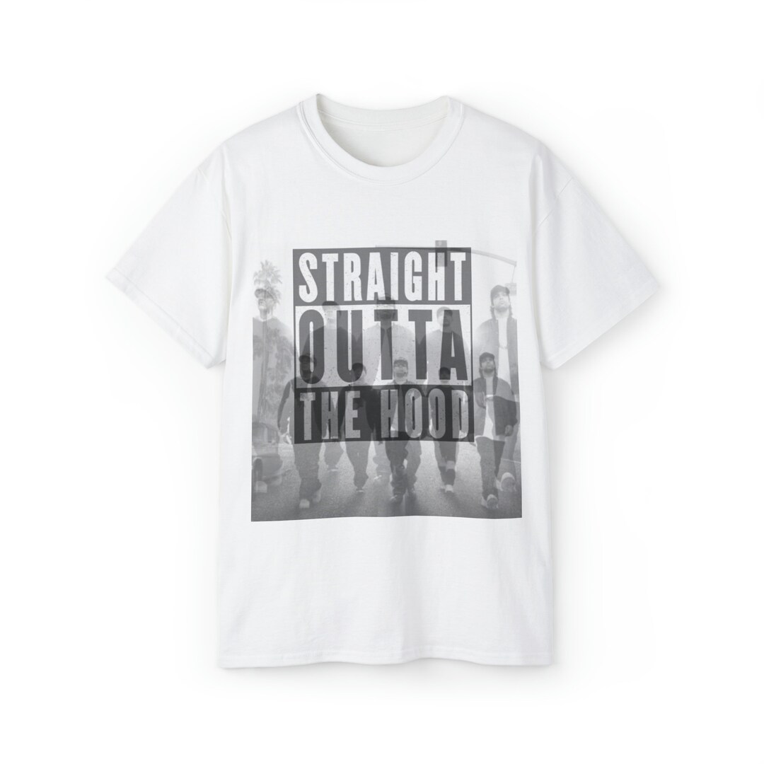 Personalised T-shirt, "straight Outta the Hood", Funny T-shirt , Gift ...