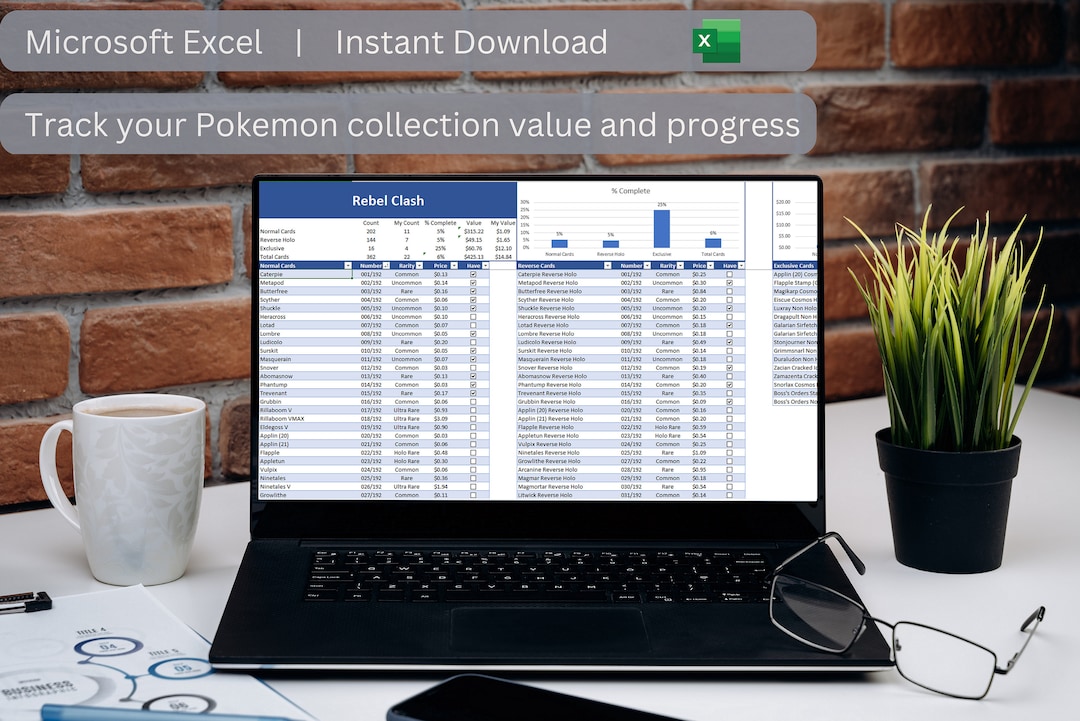 Rebel Clash Sword and Shield SWSH Pokemon Card Master List Collection ...